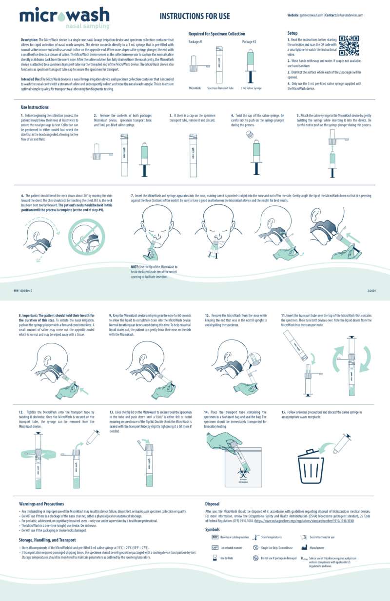 Instructions for Use: A More Accessible Nasal Lavage System