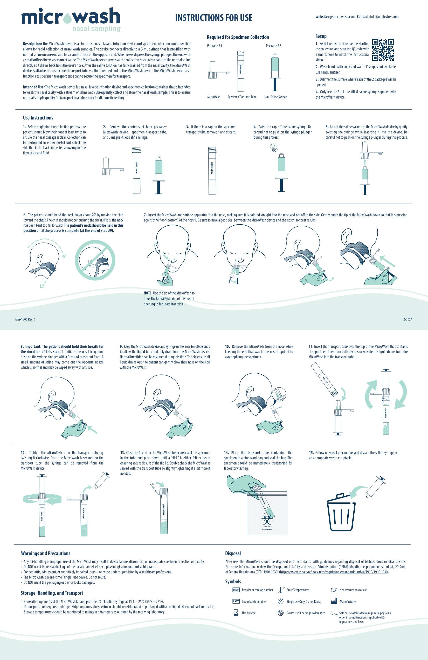 Instructions for Use: A More Accessible Nasal Lavage System