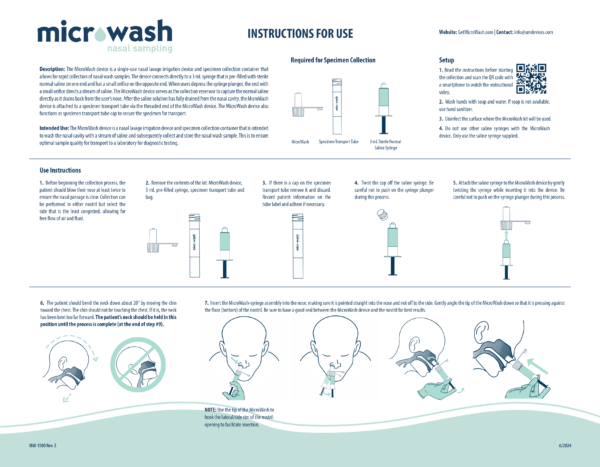 Instructions for Use: A More Accessible Nasal Lavage System
